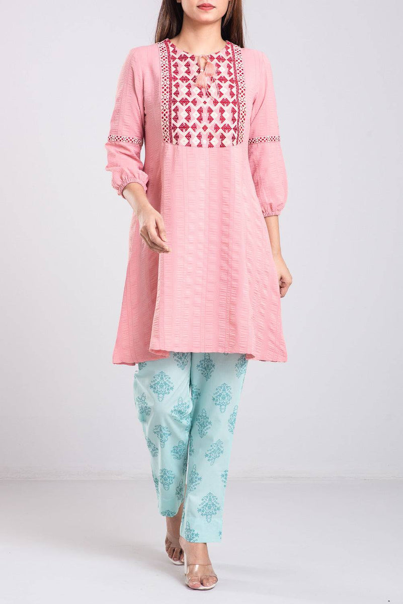 Women's Fatua : Peach & Black | Yellow Clothing